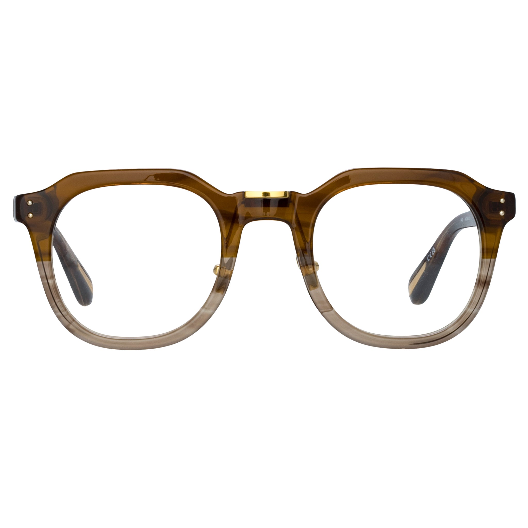Fletcher Optical Frame in Caramel Horn by LINDA FARROW