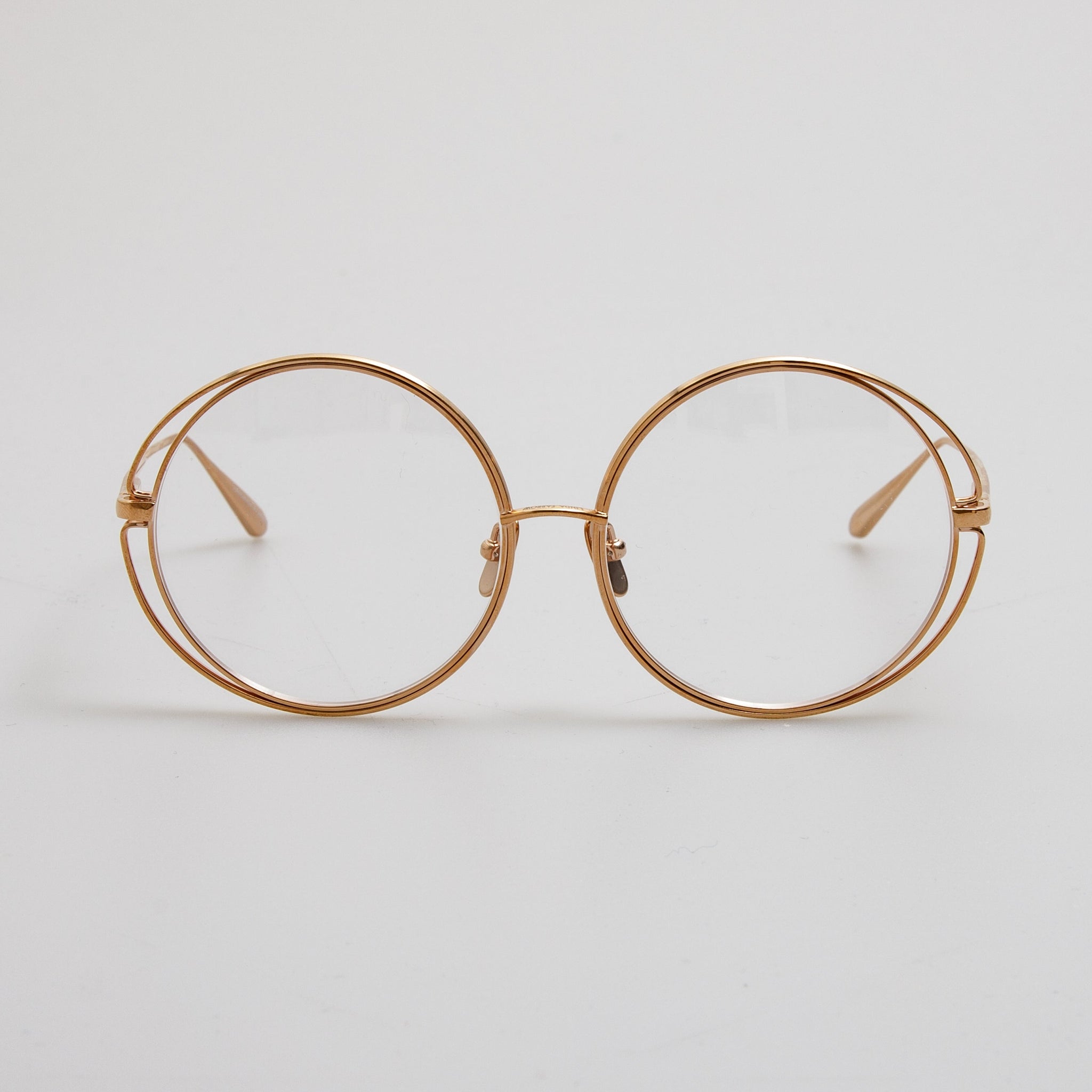 Selene Round Optical Frame in Rose Gold